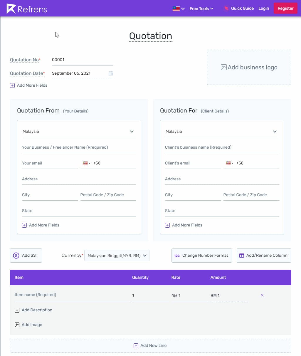 Contoh Quotation Sebut Harga Paling Mudah dan Ringkas - FLIP.MY
